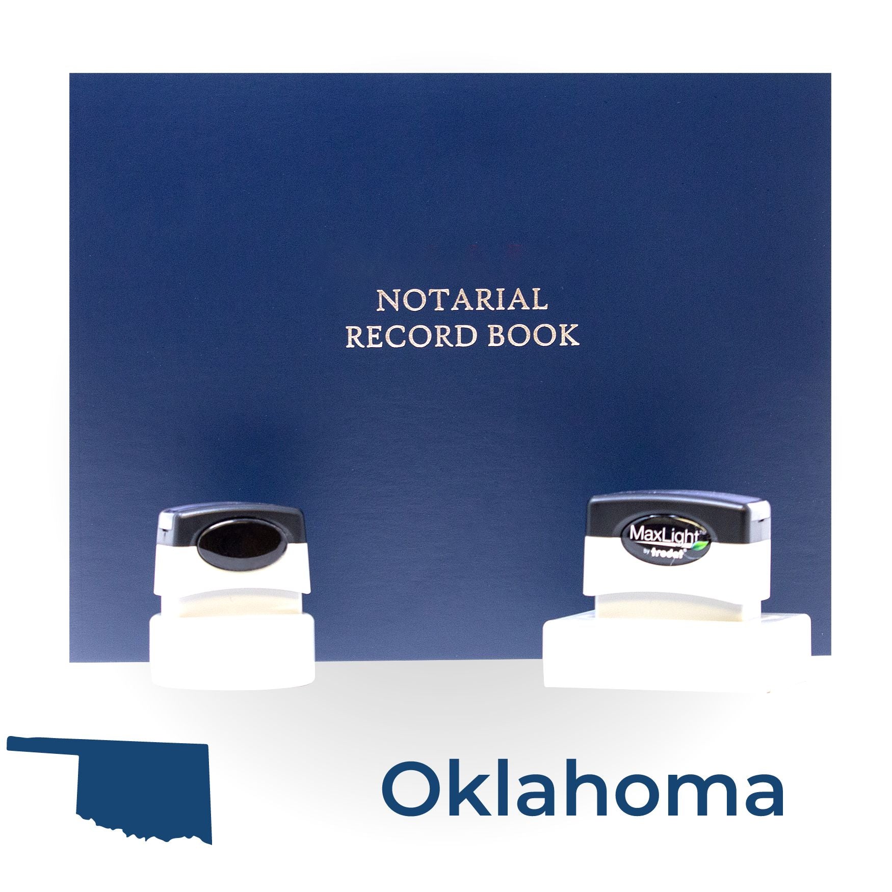 Oklahoma Notary Stamp Kit - MaxLight Notary Stamp Kit OK for Notary Public