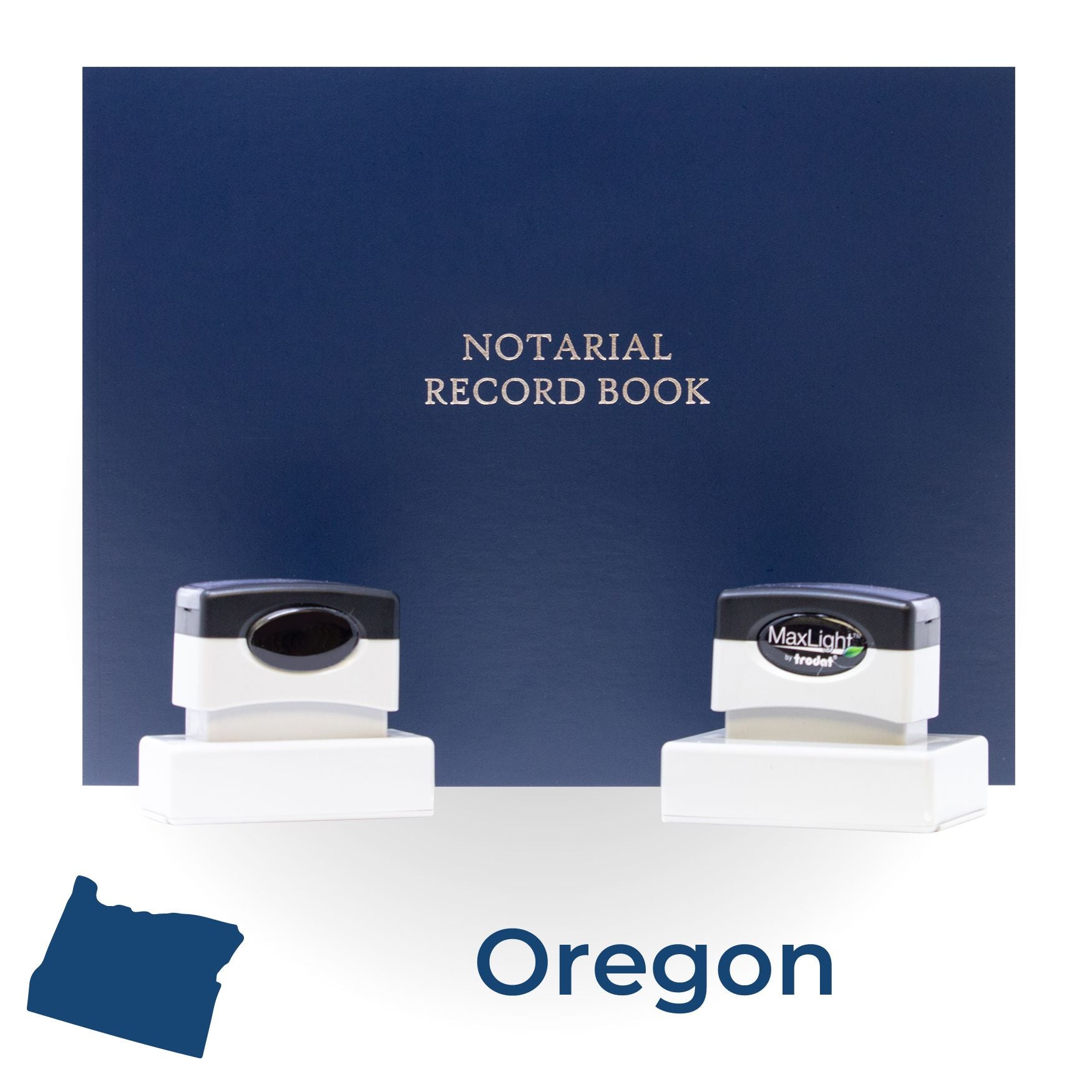 Oregon Notary Stamp Kit: MaxLight Pre-Inked OR Notary Stamp Package