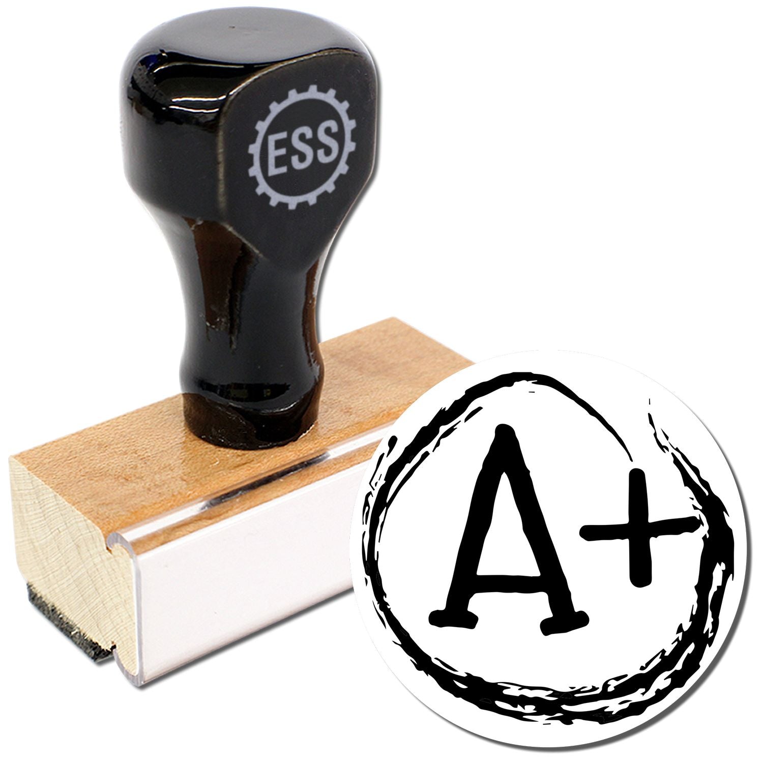 Round A+ Rubber Stamp | School Stamps | Engineer Seal Stamps