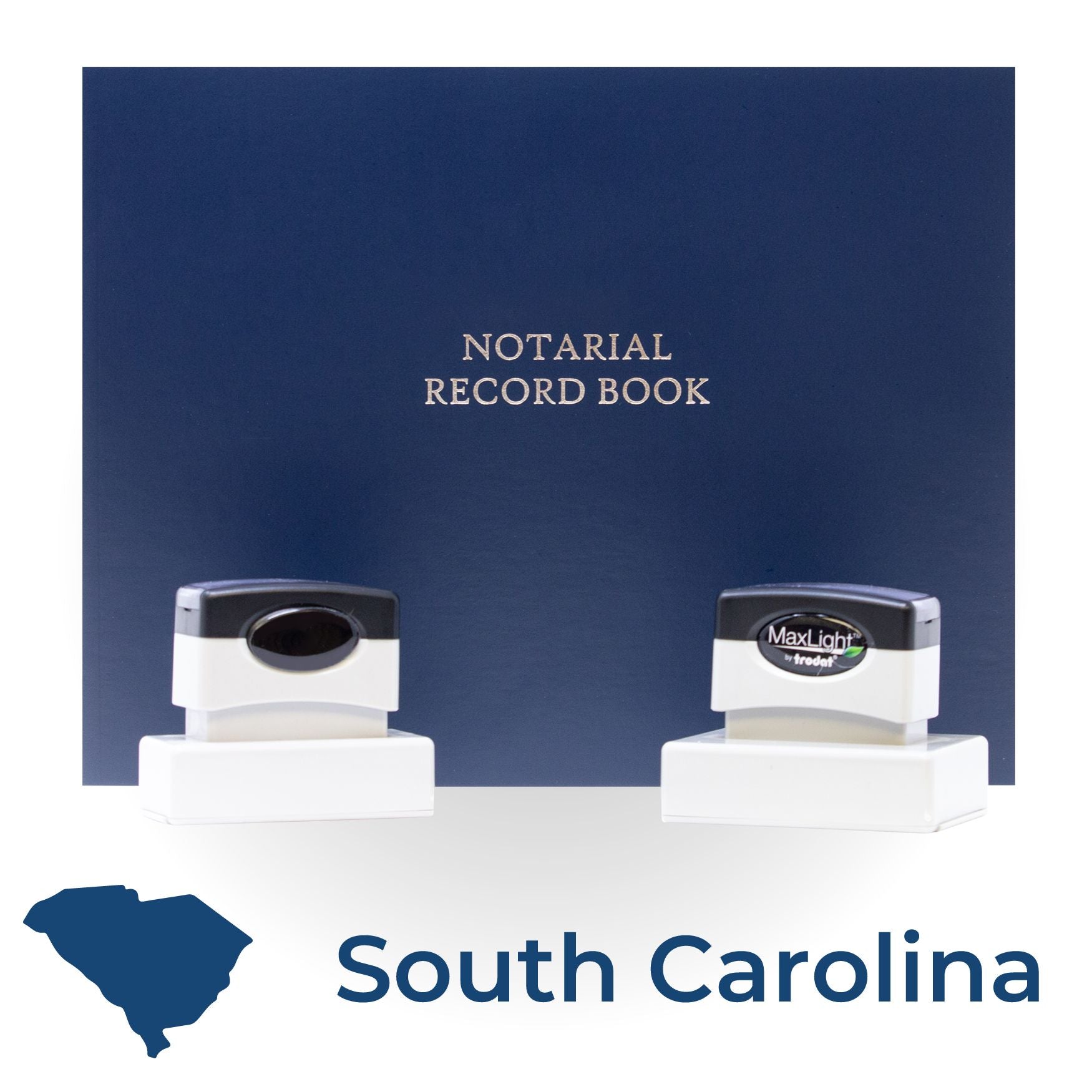 South Carolina Notary Stamp Kit: MaxLight Pre-Inked SC Notary Stamp Package