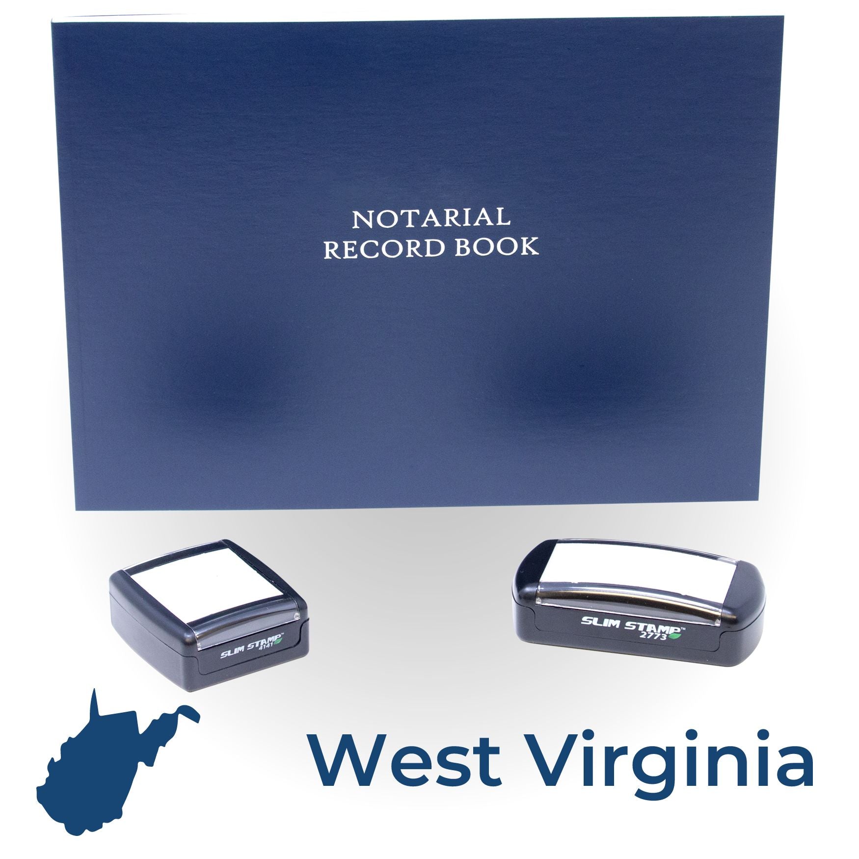 Complete WV Notary Kit with Slim Stamps - Notary Public Seal Stamp for ...