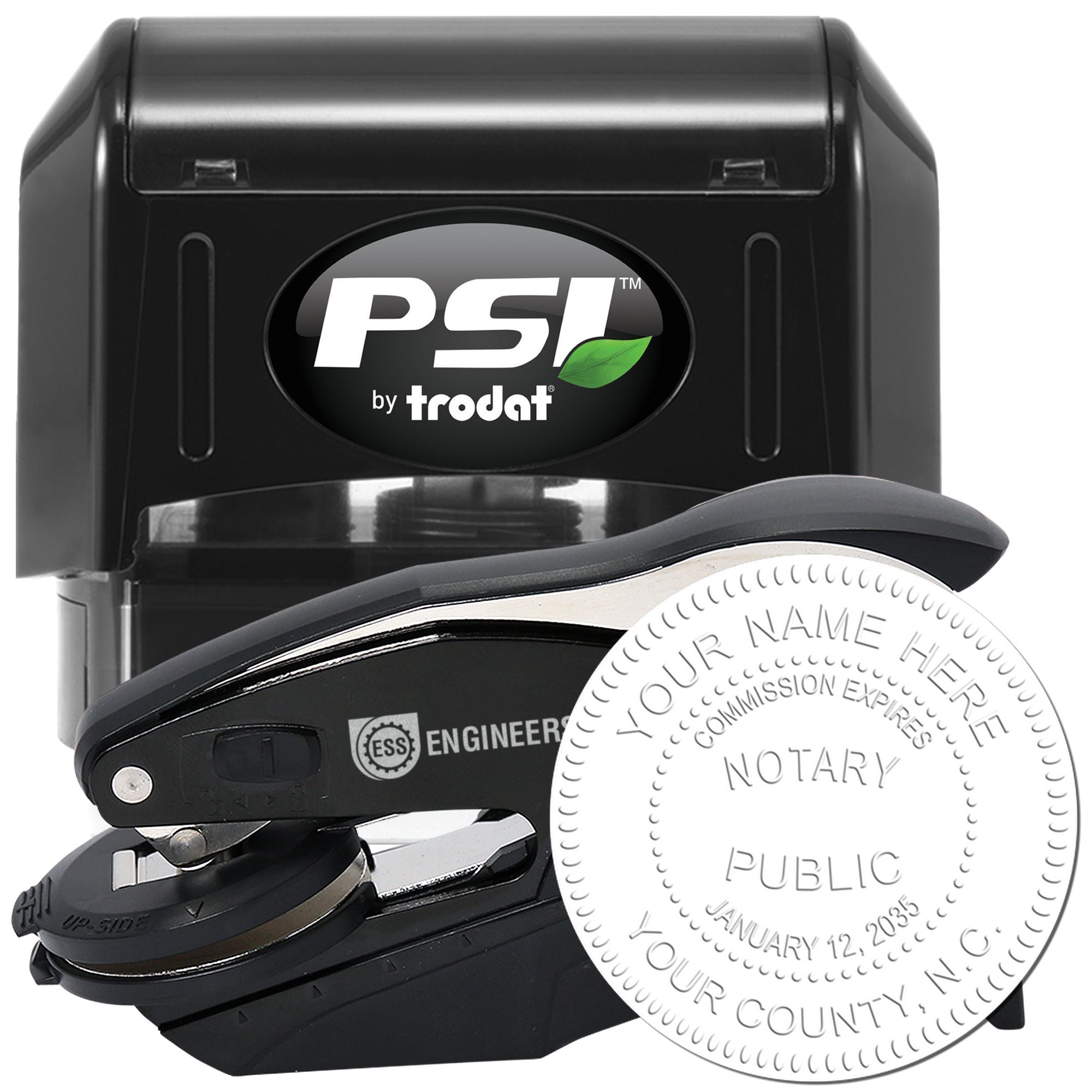 Official North Carolina Notary Seal and Stamp NC Bundle Kit - Self ...