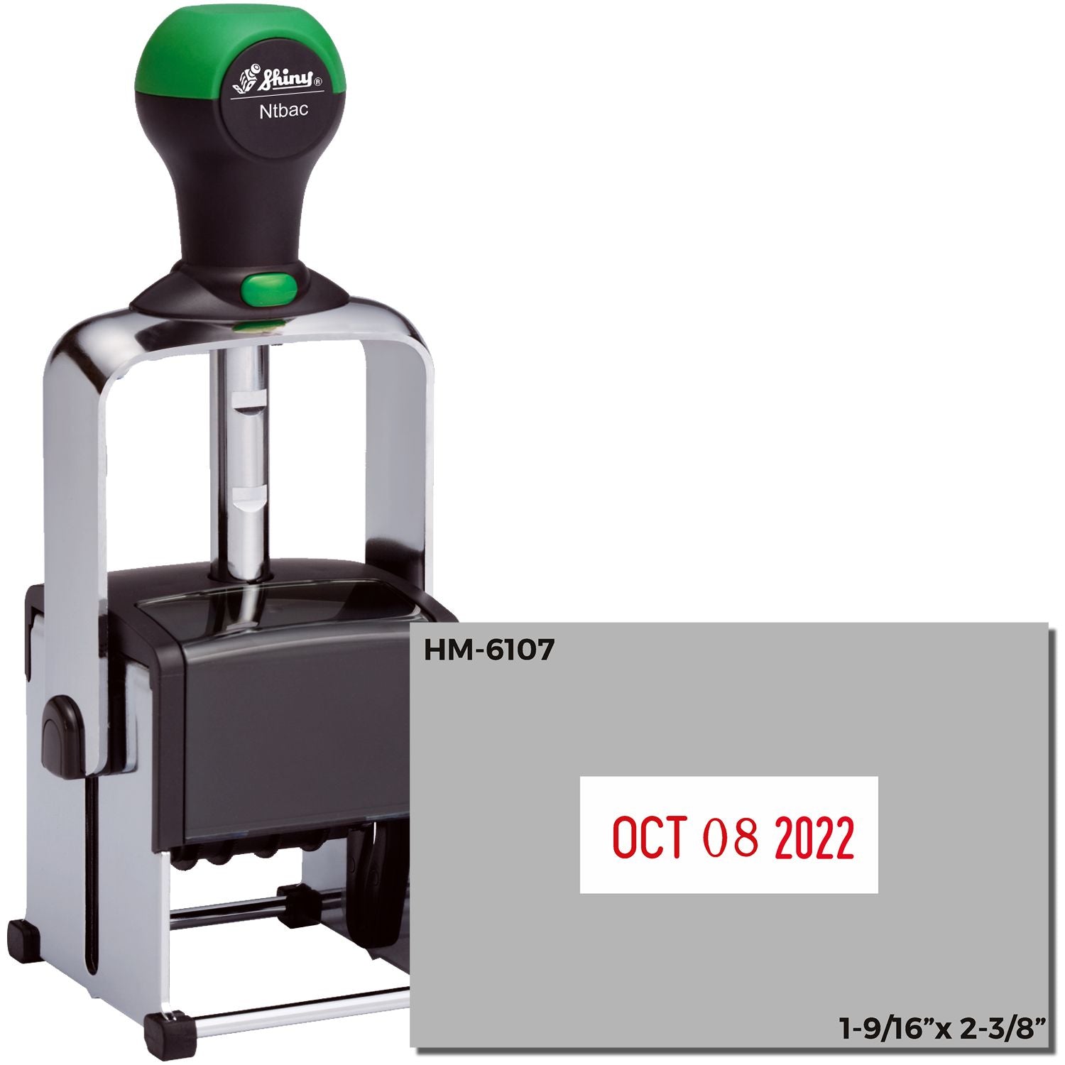 Personalized Heavy Duty Date Stamp 1-9/16 x 2-3/8 for Shipping Departments