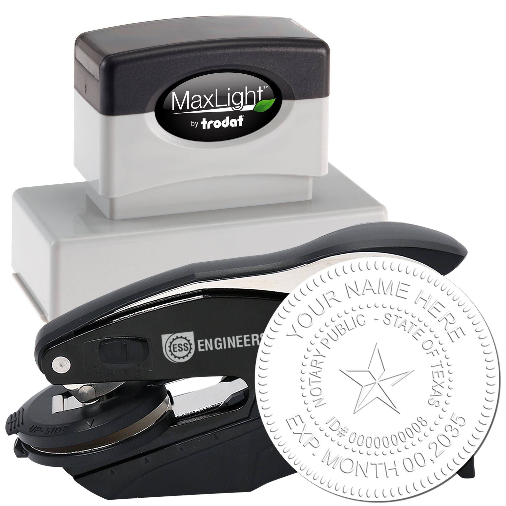 Complete Texas Notary Stamp and Seal Bundle Kit - Essential for Notaries