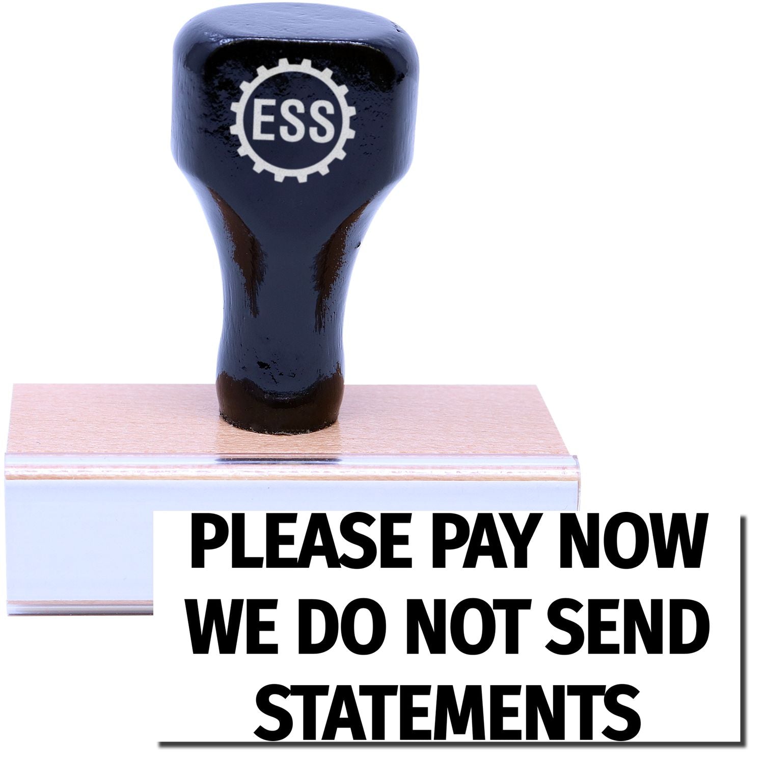 Please Pay Now No Statements will be Sent Rubber Stamp | Office Stamps
