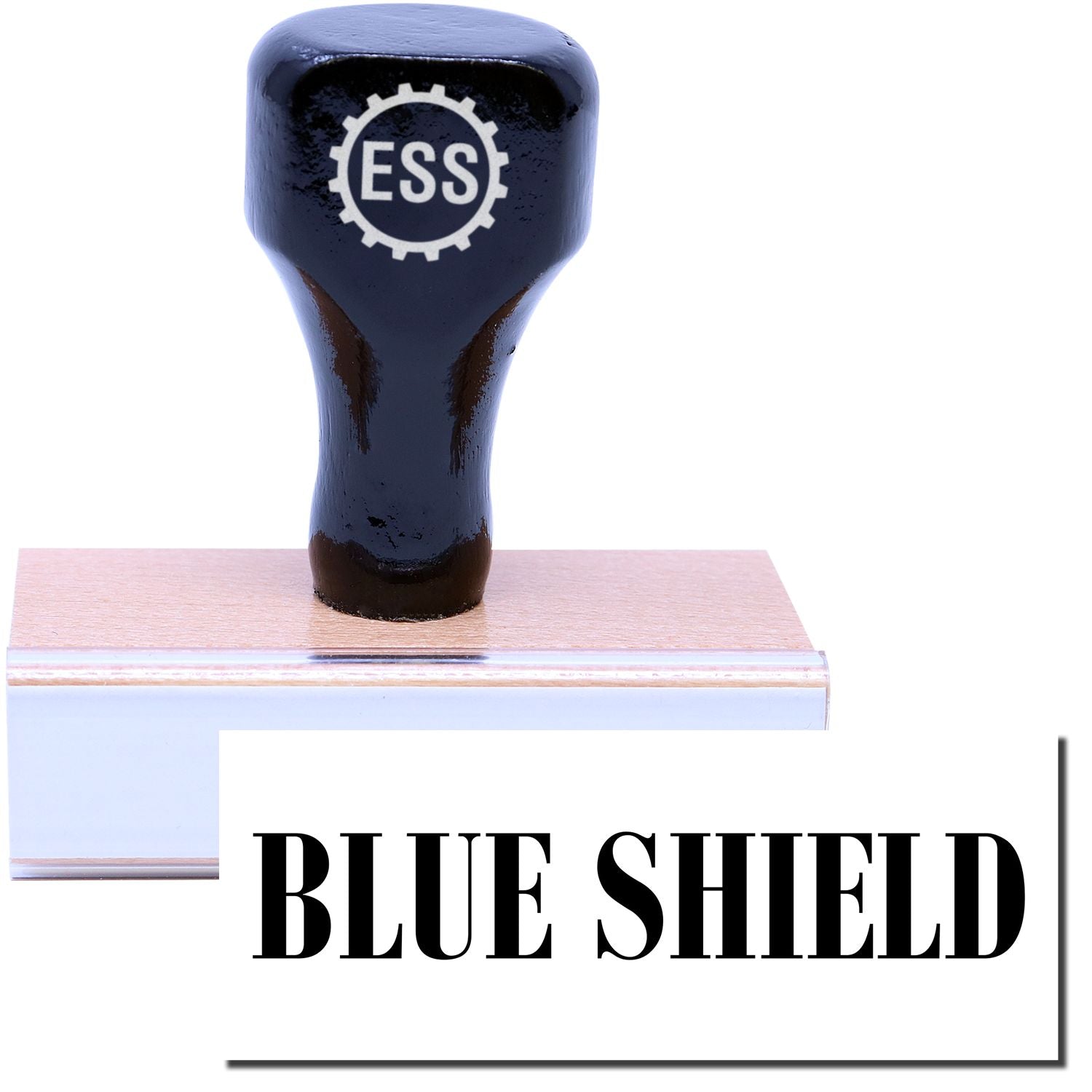 Large Blue Shield Rubber Stamp | Engineer Seal Stamps