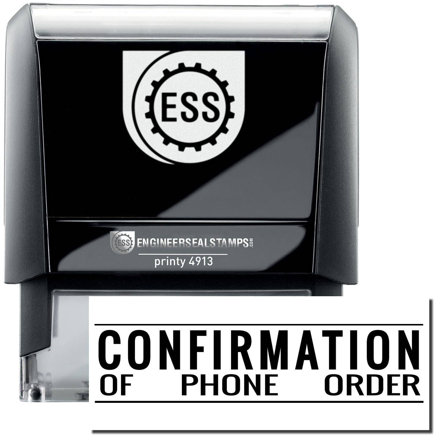 Confirmation of Phone Order Large Hand Stamp | Engineer Seal Stamps