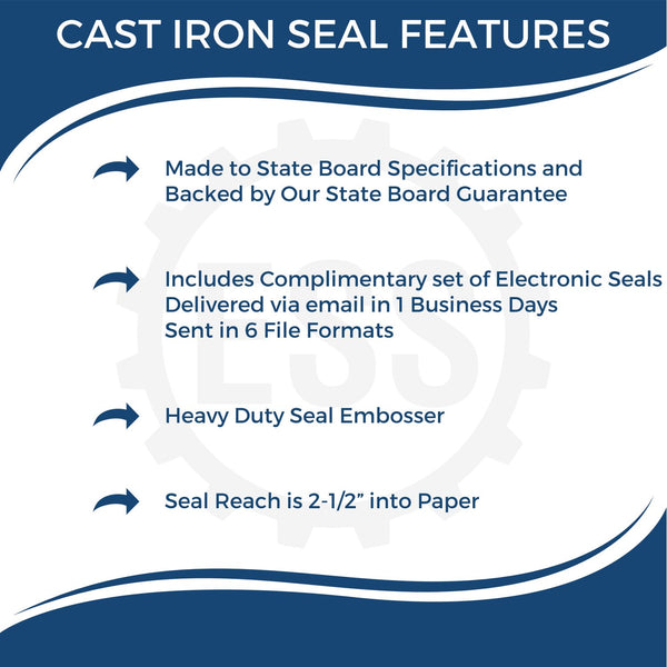 Heavy Duty Cast Iron Alaska Engineer Seal Embosser | ESS