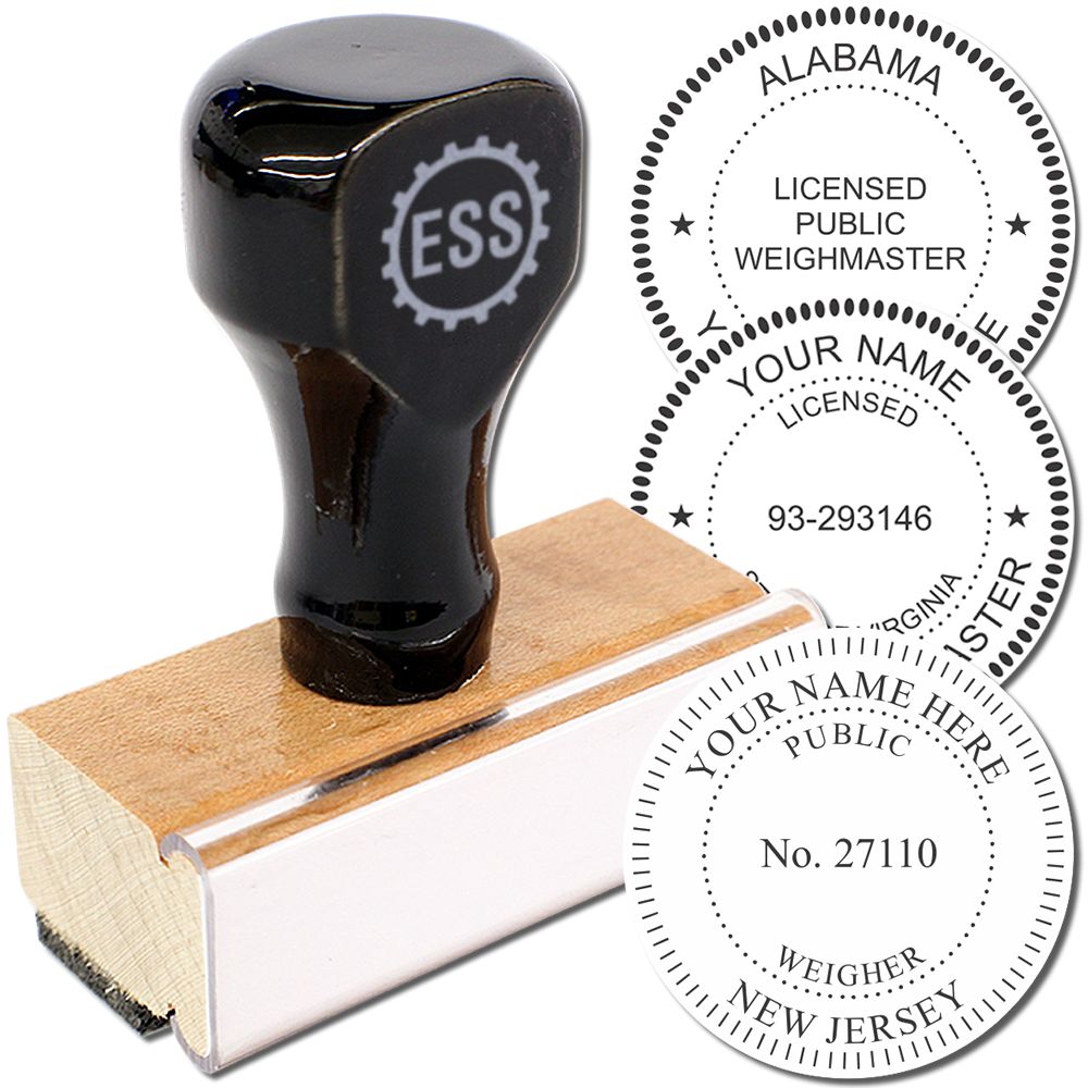 Public Weighmaster Regular Rubber Stamp of Seal | Engineer Seal Stamps