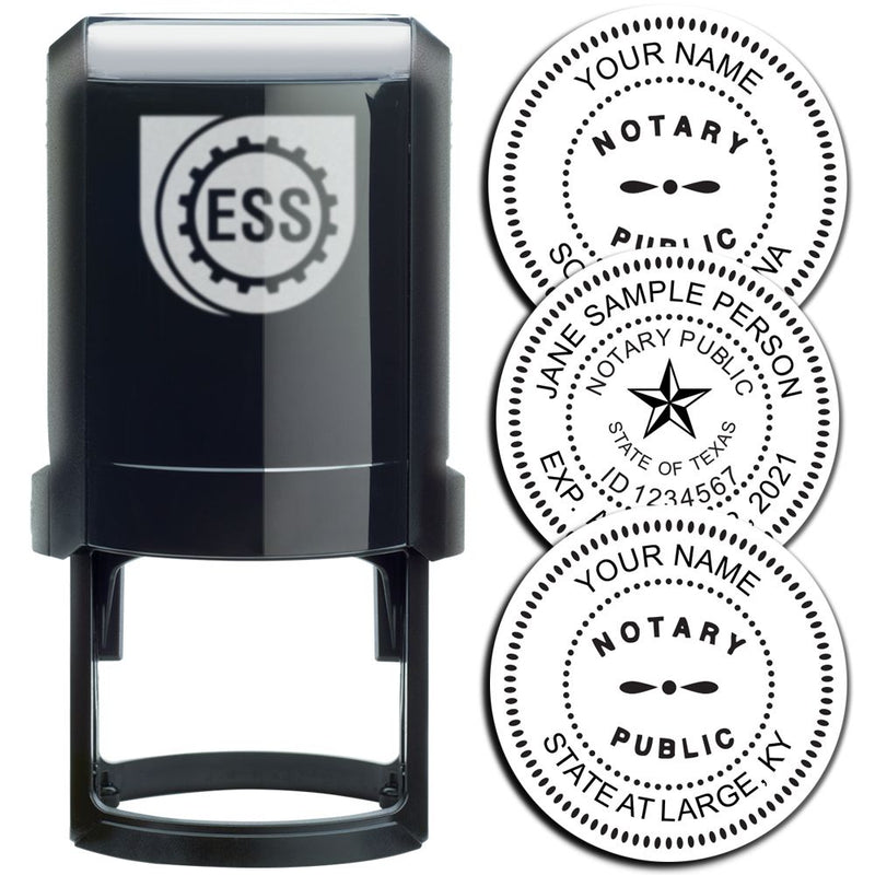 Self-Inking Notary Stamp of Seal | Round Notary Stamp | ESS