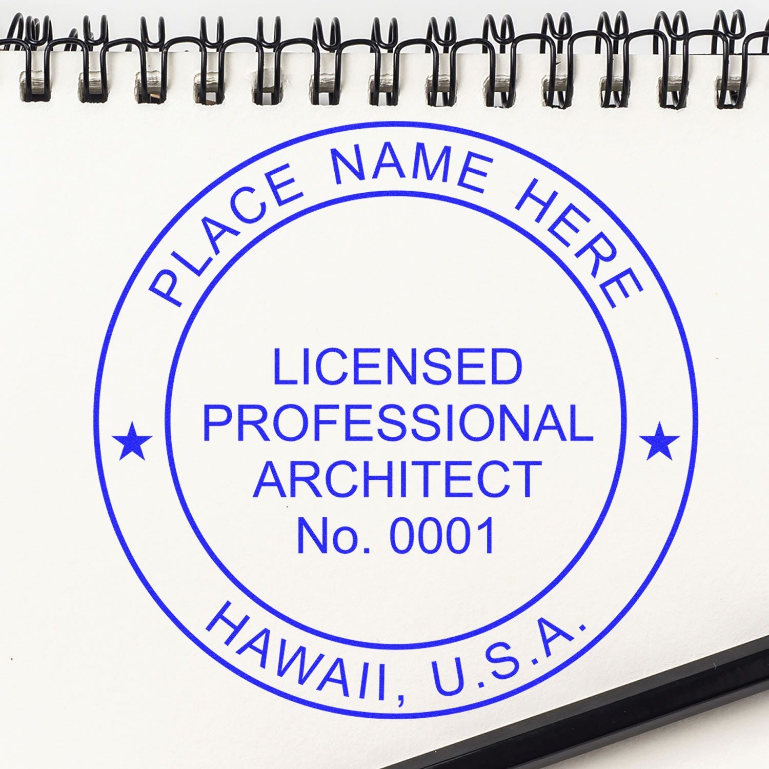 Hawaii Architect Seal Stamp | Architectural Stamp | ESS