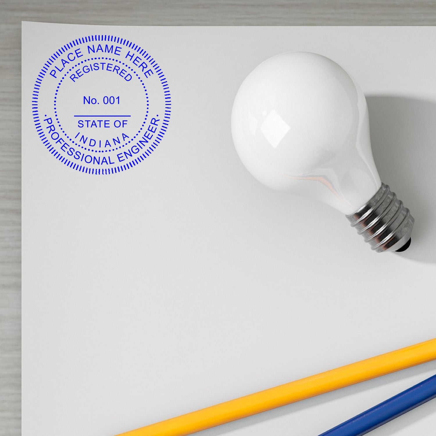 Premium MaxLight Pre-Inked Indiana Engineering Stamp | ESS - Engineer ...