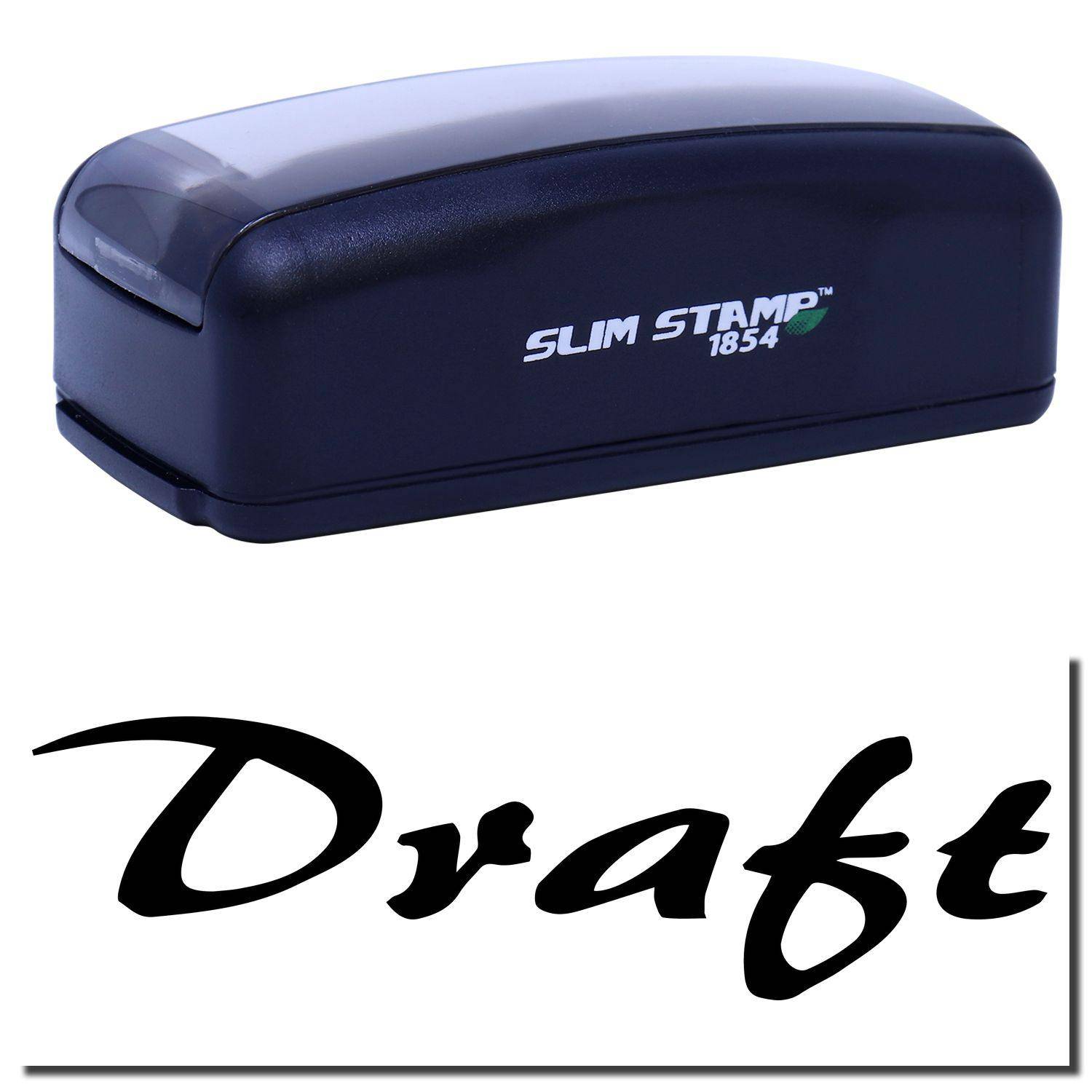 Large Pre-Inked Cursive Draft Stamp | Engineer Seal Stamps