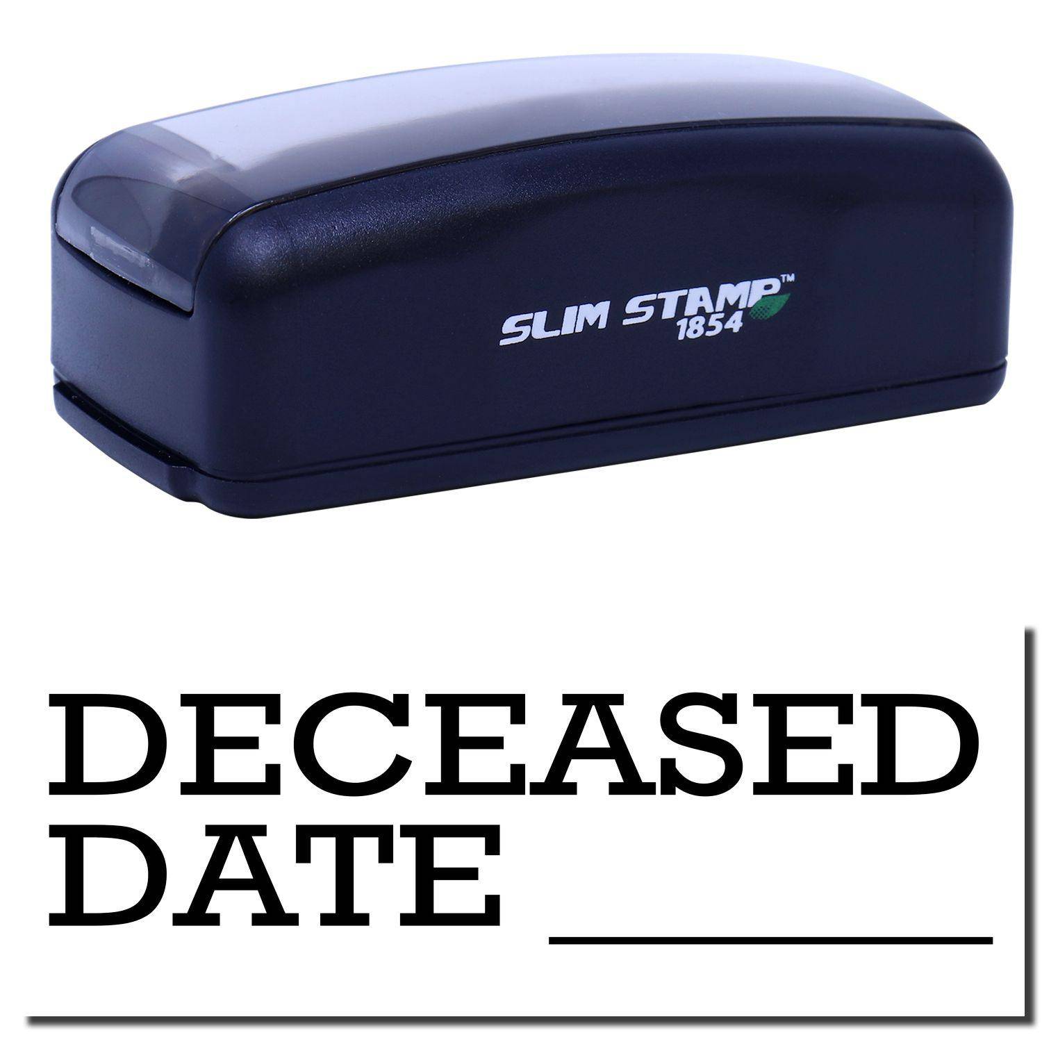 Large Pre-Inked Deceased Date Stamp | Engineer Seal Stamps