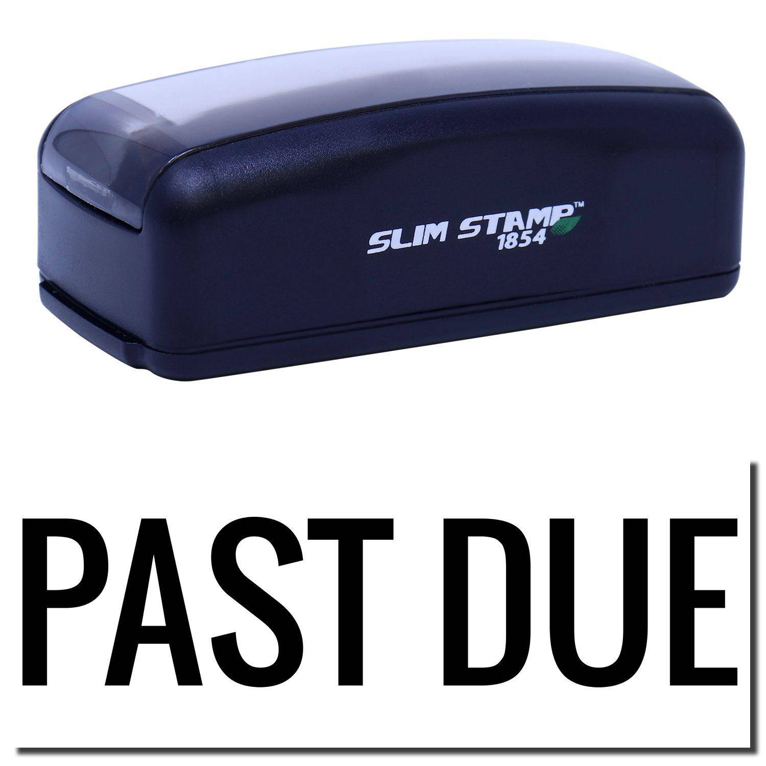 Large Pre-Inked Narrow Bold Past Due Stamp | Engineer Seal Stamps