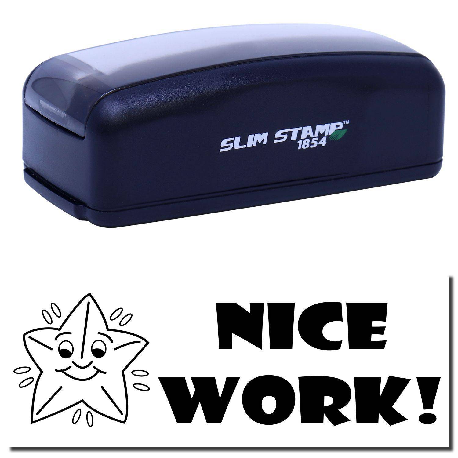 Large Pre-Inked Nice Work Stamp | Engineer Seal Stamps