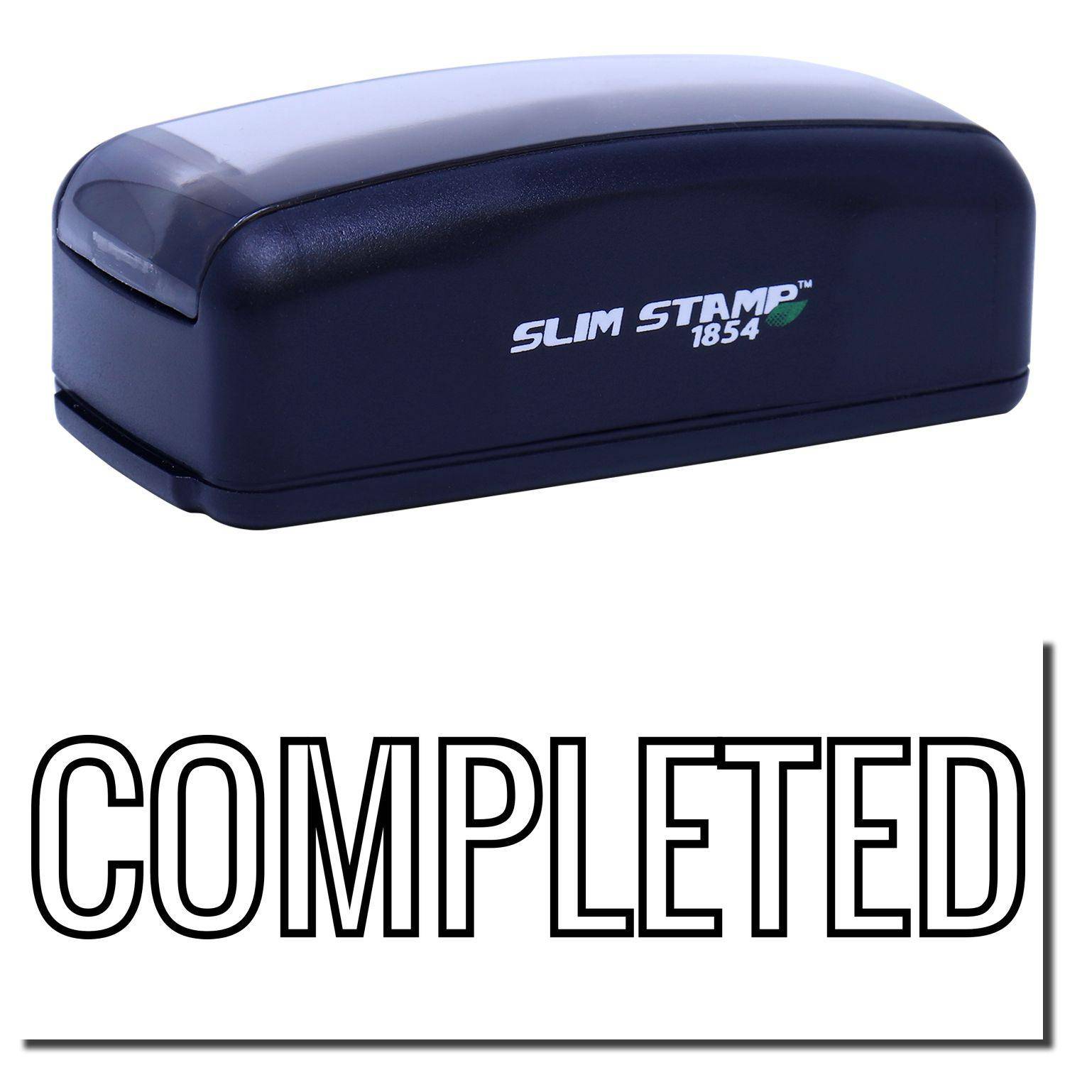 Large Pre-Inked Outline Completed Stamp | Engineer Seal Stamps