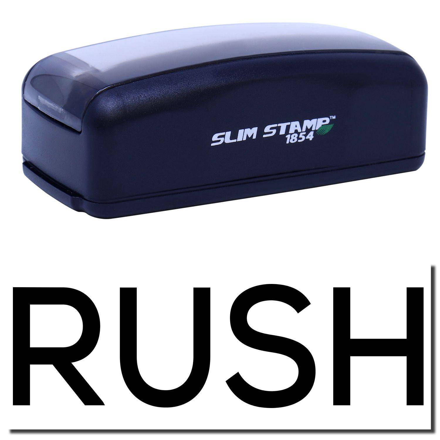 Large Pre-Inked Skinny Rush Stamp | Engineer Seal Stamps