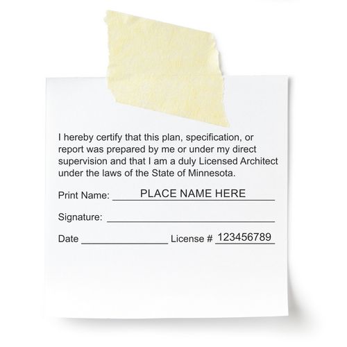 Self Inking Minnesota Architect Stamp | Architect Seals & Stamps