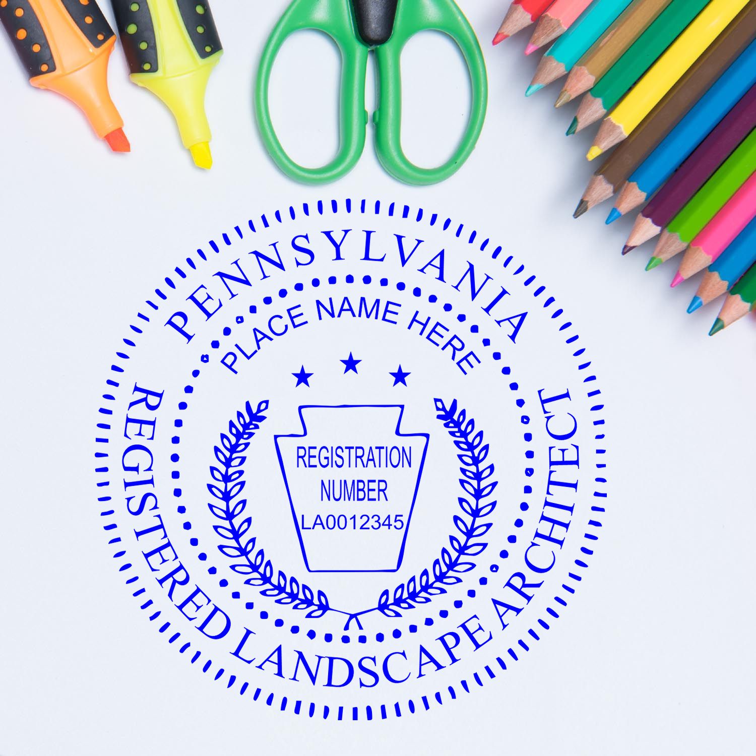 Self-Inking Pennsylvania Landscape Architect Stamp | ESS