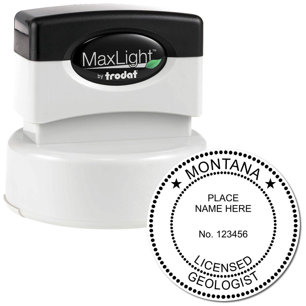 Premium MaxLight Pre-Inked Montana Geology Stamp – Ultimate ...