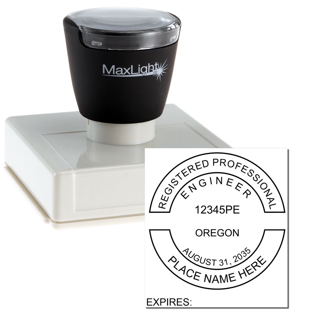 Premium MaxLight Pre-Inked Oregon Engineering Stamp | ESS