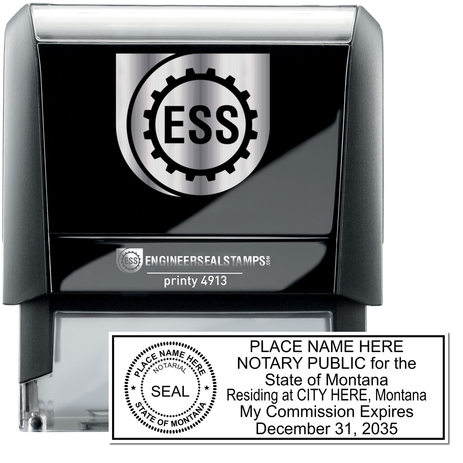 Self-Inking State Seal Montana Notary Stamp | Engineer Seal Stamps
