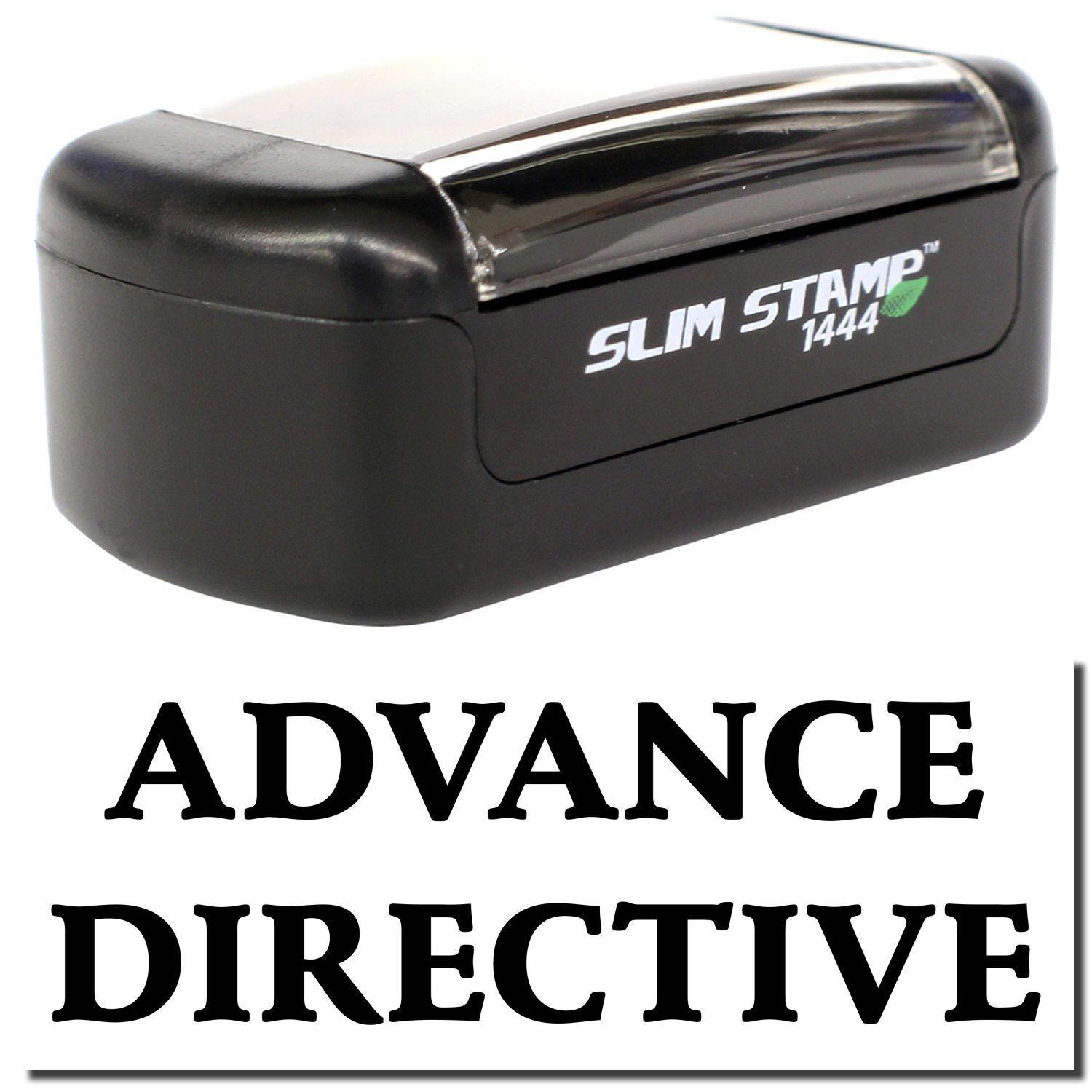 Slim Pre-Inked Advance Directive Stamp | Engineer Seal Stamps