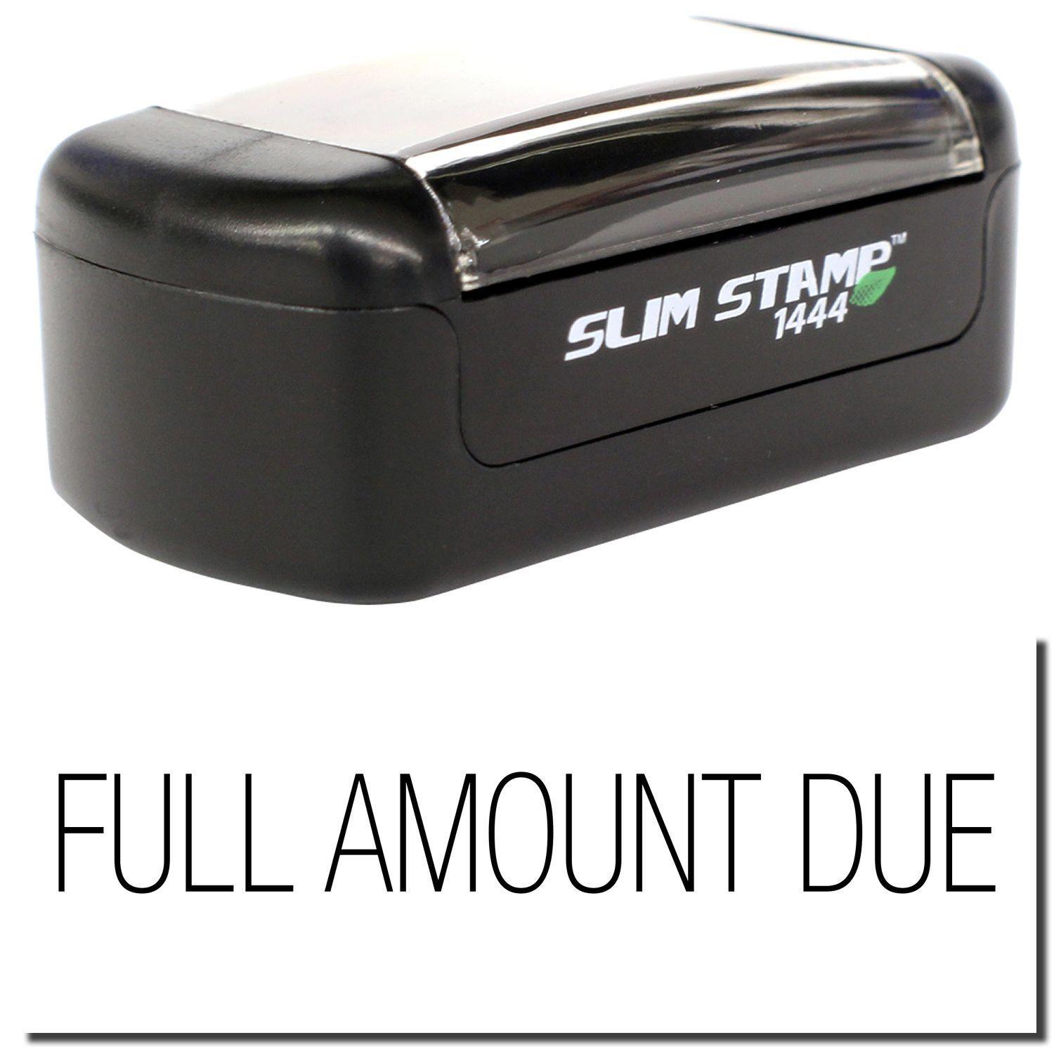 Slim Pre-Inked Full Amount Due Stamp | Engineer Seal Stamps