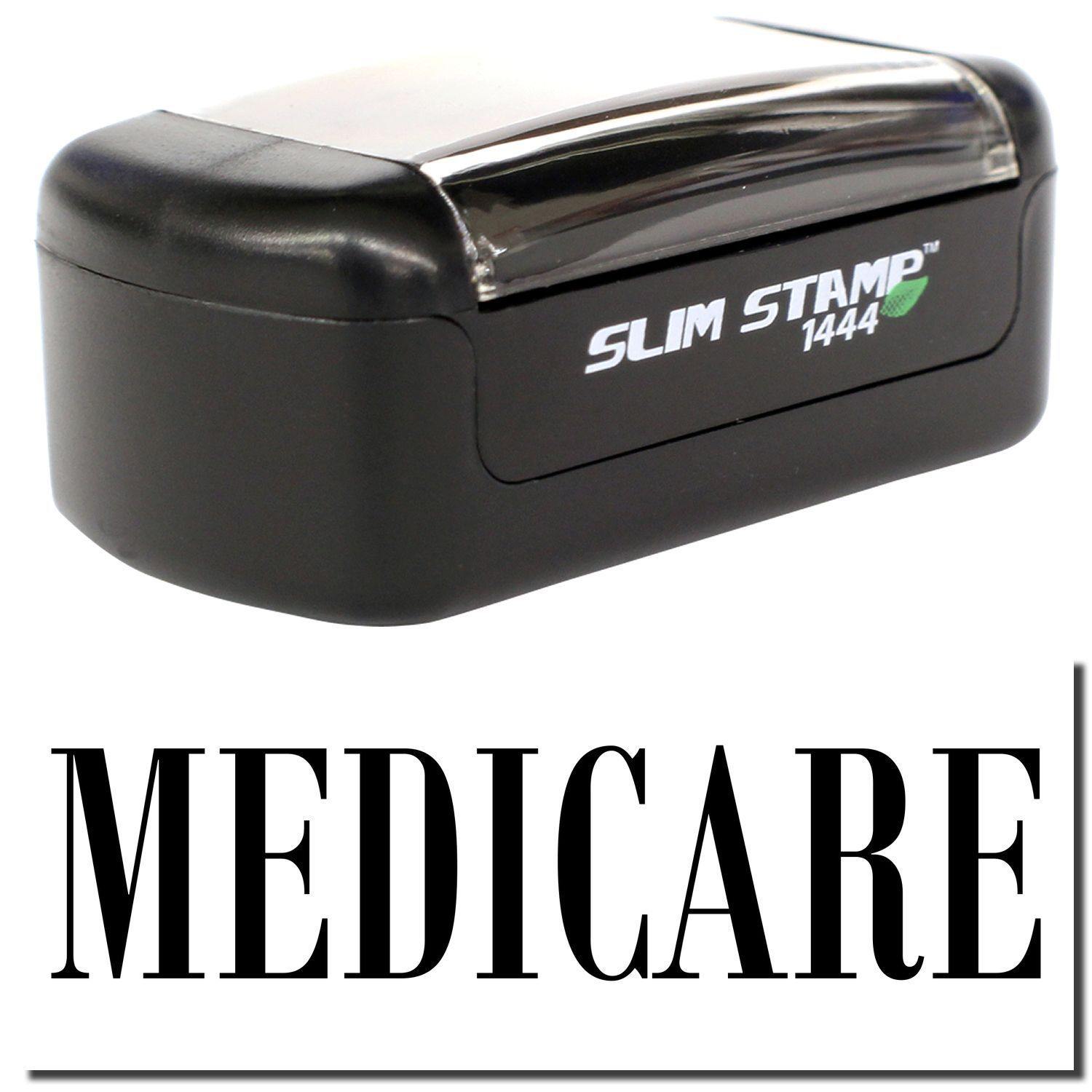 Slim Pre-Inked Medicare Stamp | Engineer Seal Stamps