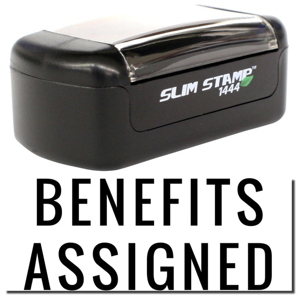 Slim Pre-Inked Narrow Benefits Assigned Stamp | Engineer Seal Stamps