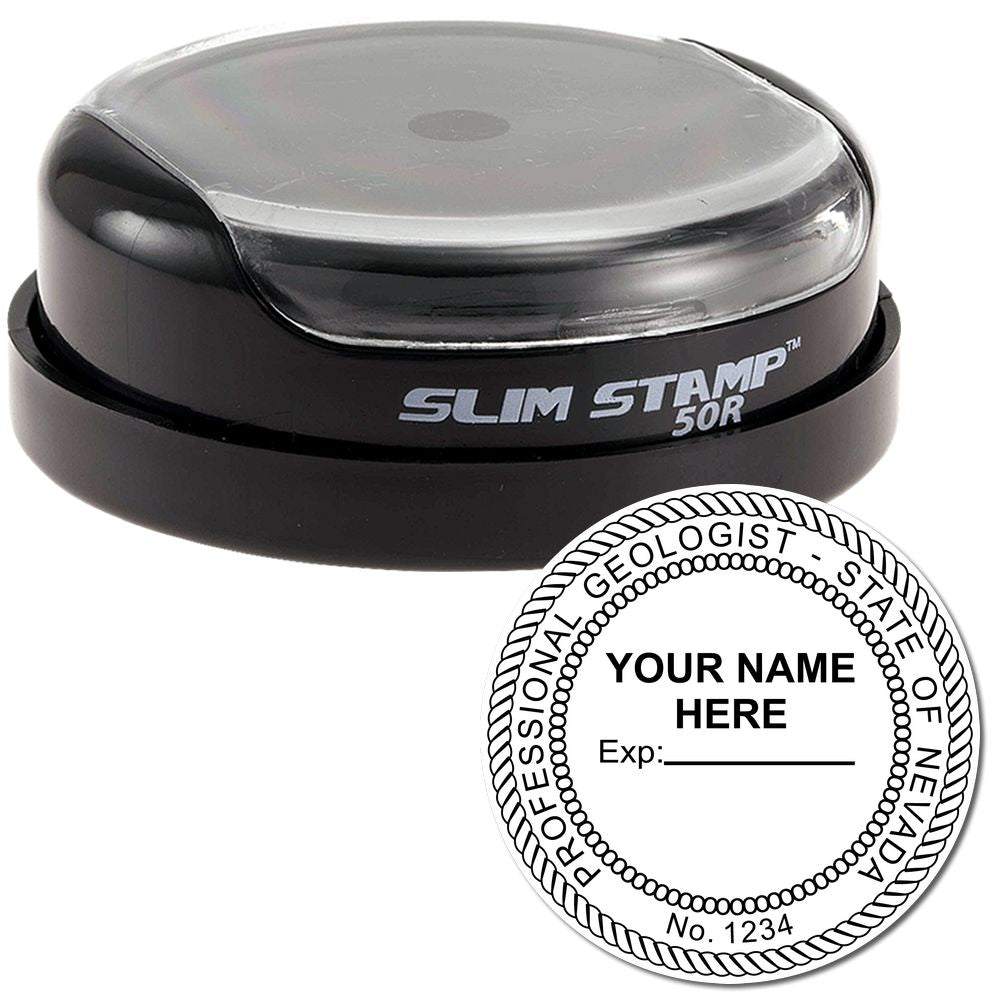 Slim Pre-Inked Nevada Professional Geologist Seal Stamp | Engineer Seal ...