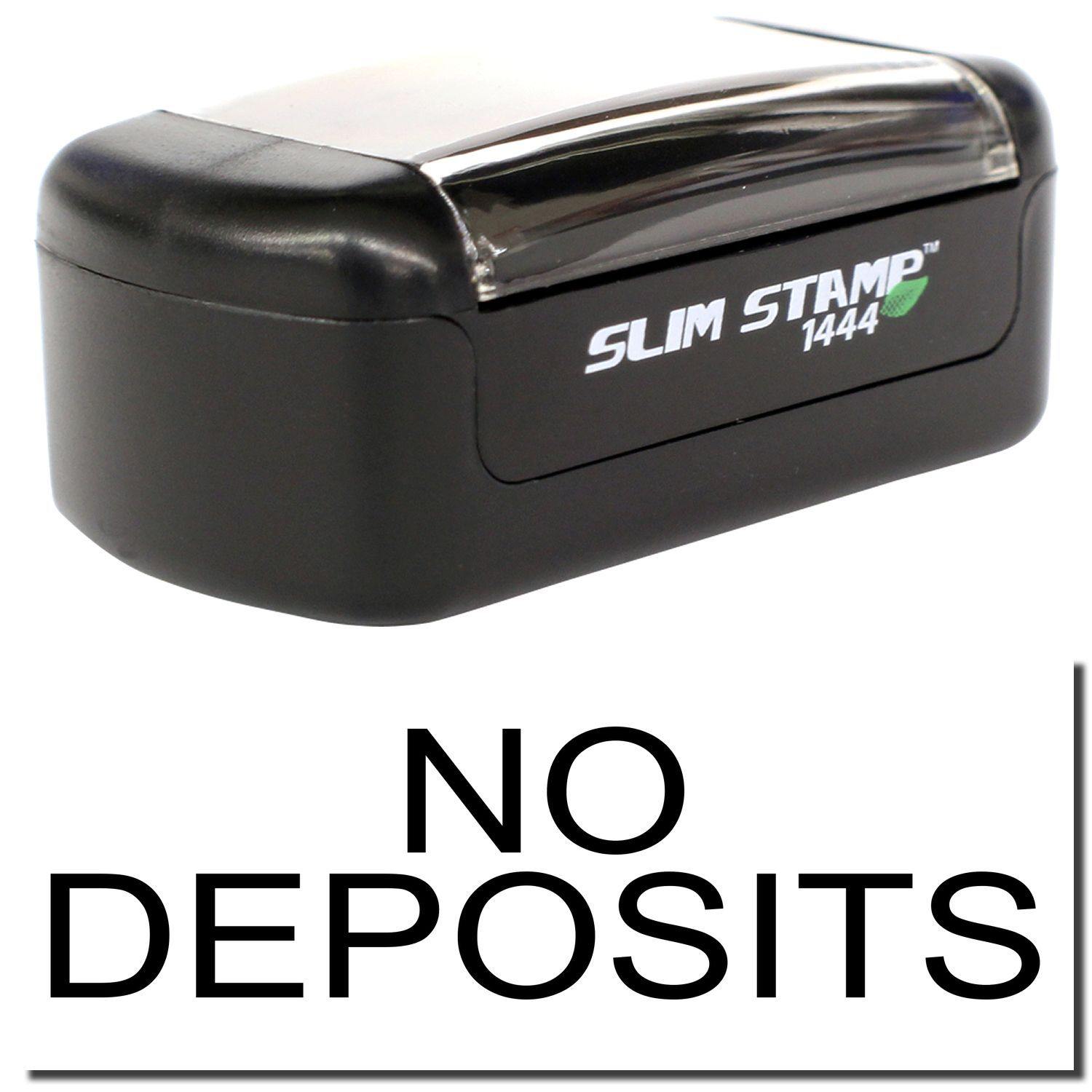 Slim Pre-Inked No Deposits Stamp | Engineer Seal Stamps