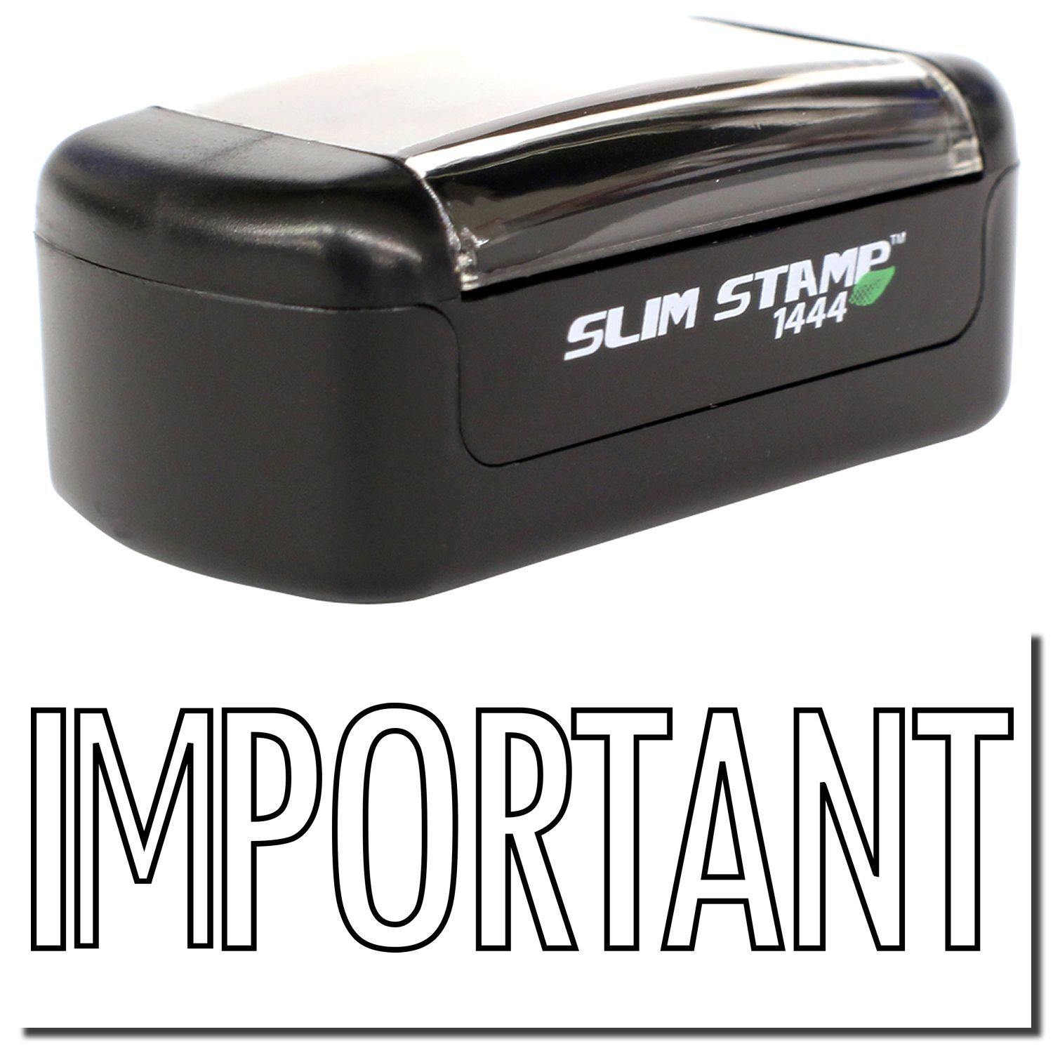 Slim Pre-Inked Outline Important Stamp | Engineer Seal Stamps