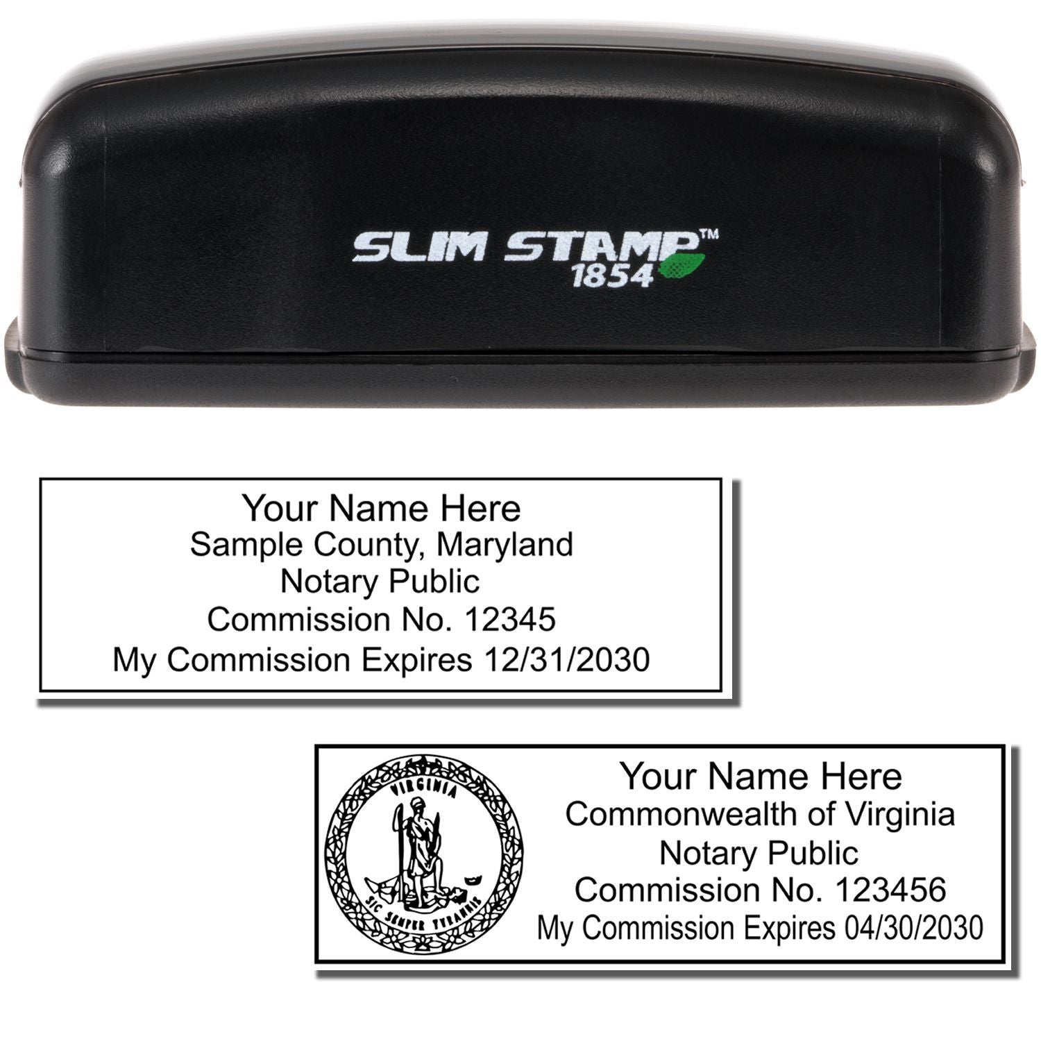 Pre-Inked Rectangular Notary Slim Stamp | Notary Stamp