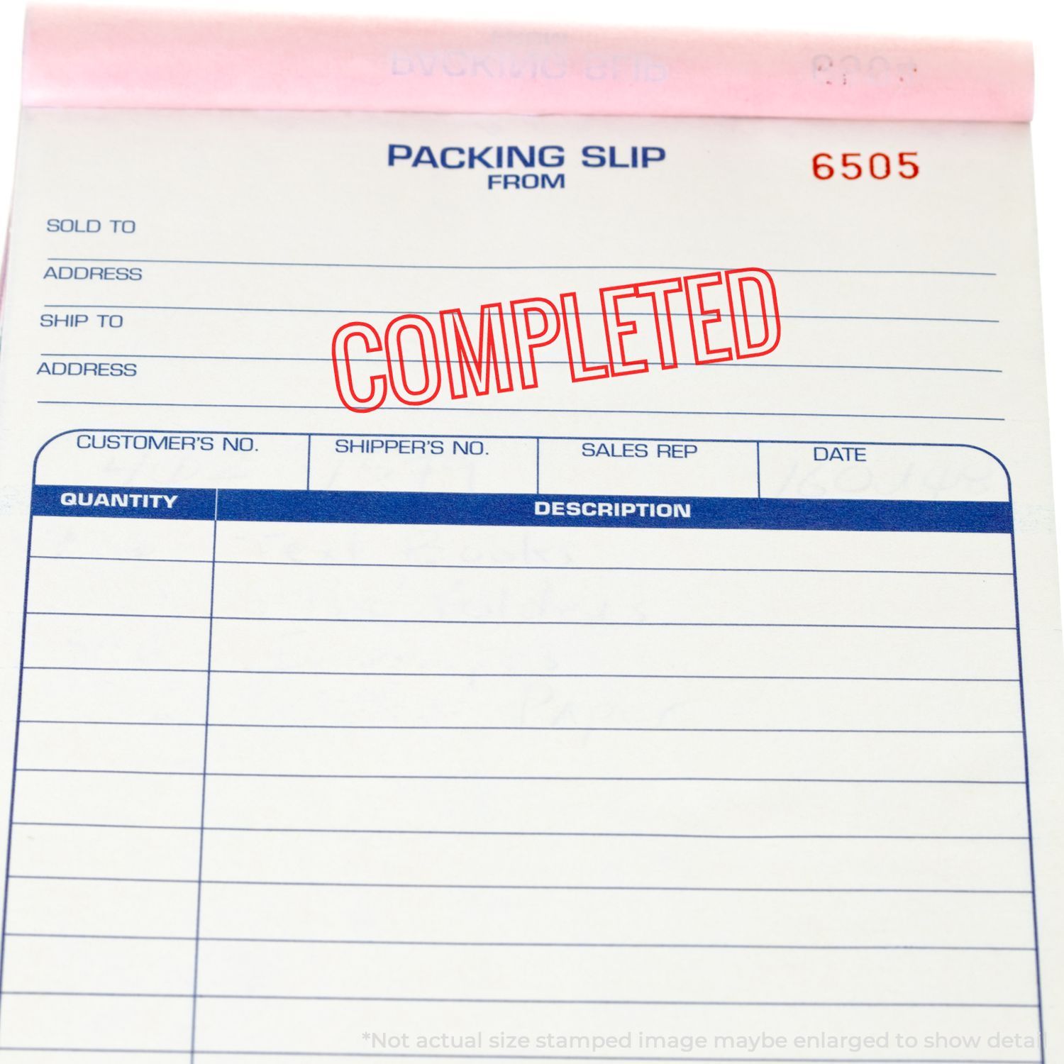 Self-Inking Outline Completed Stamp | Perfect for Offices | ESS