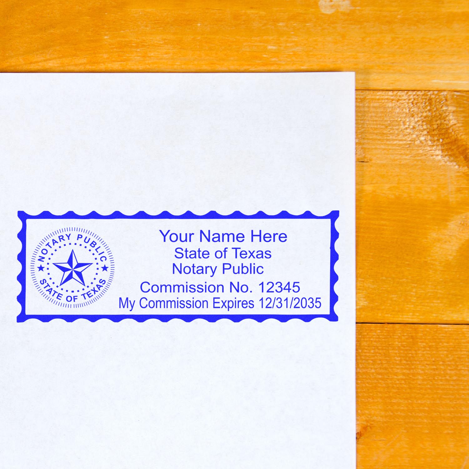 Self-Inking State Seal Texas Notary Stamp | Engineer Seal Stamps