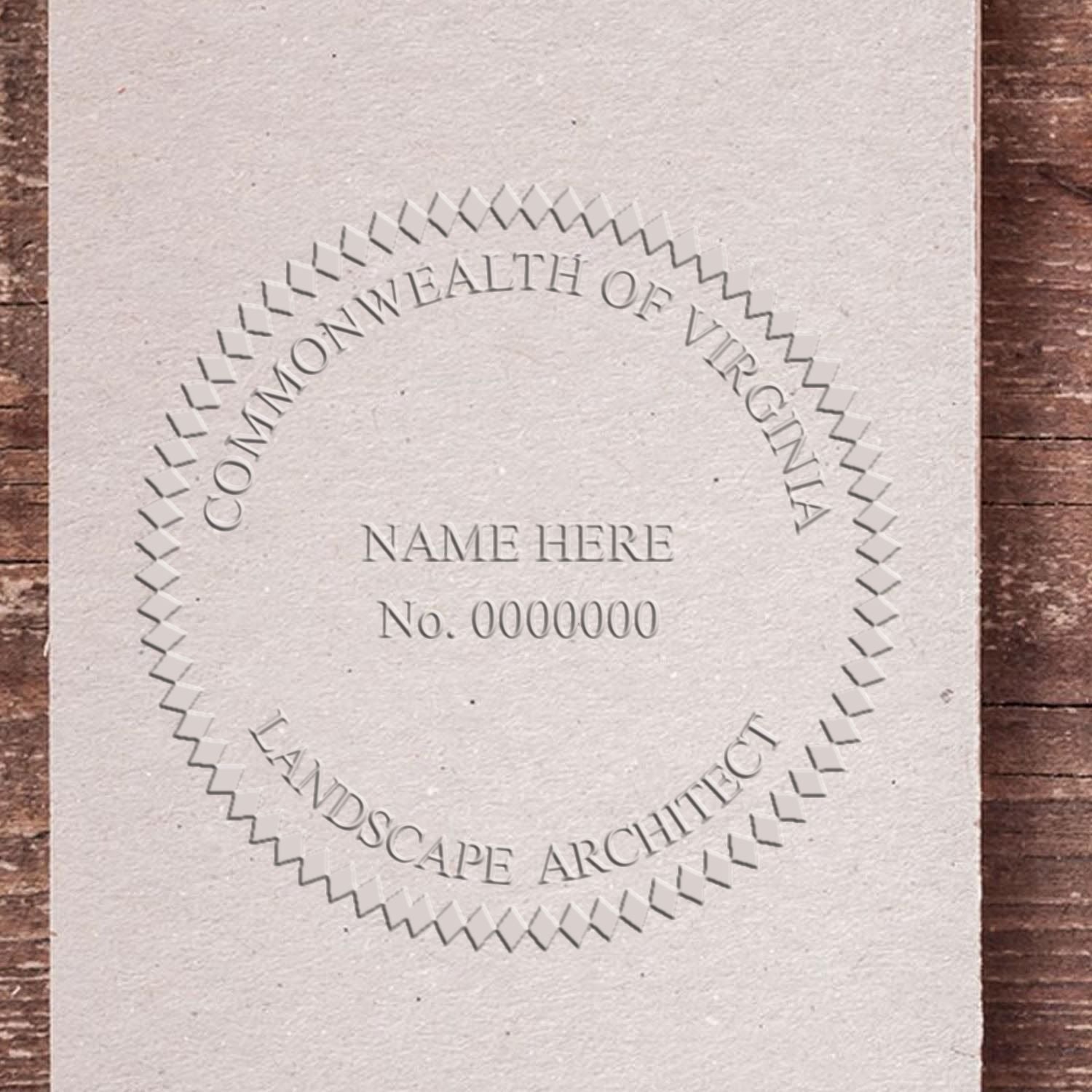 Hybrid Virginia Landscape Architect Seal | Stamps & Seals